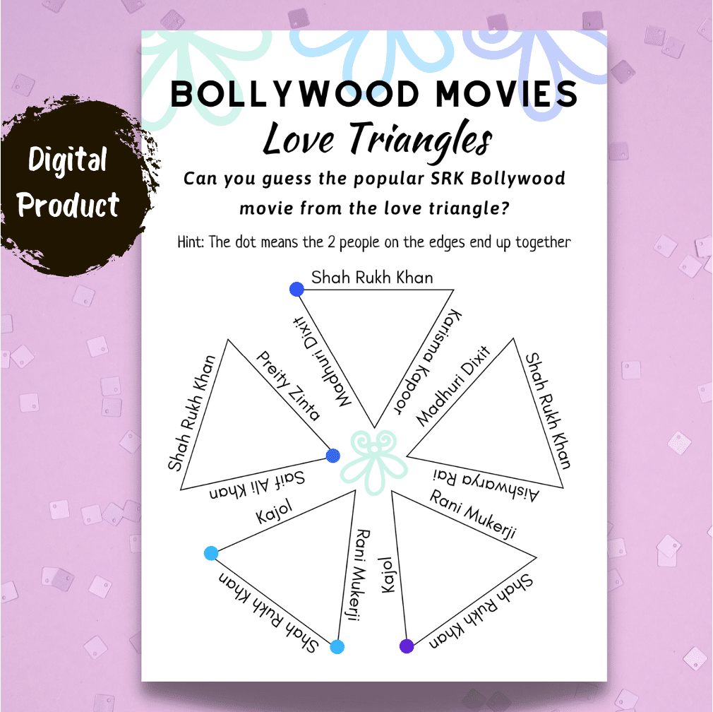 SRK Love Triangles Game – Modern Desi